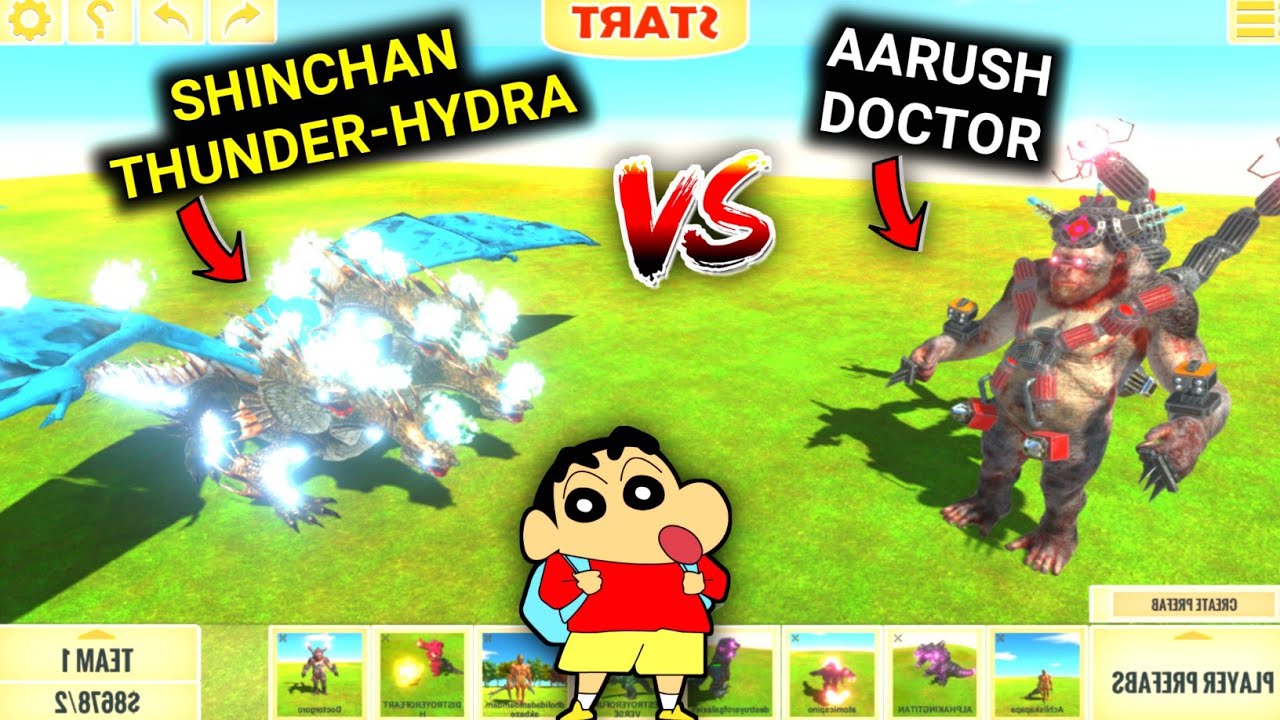 SHINCHAN THUNDER HYDRA VS MY DOCTOR IN ARBS | Animal Revolt Battle ...