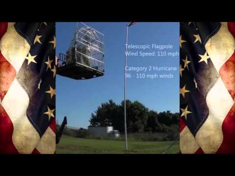 Budget EZPOLE Telescoping Flagpole Wind Resistance Test