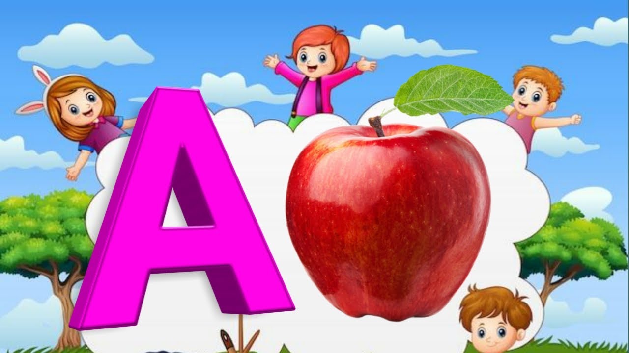 a for apple b for ball, abcd alphabets, a to z, abcdefg, counting, 123 ...