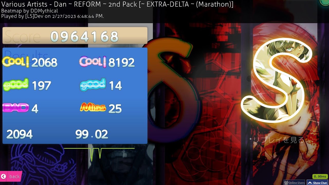 99% DELTA CLEAR (osu!mania 4k) (my keyboard stops working for a split ...