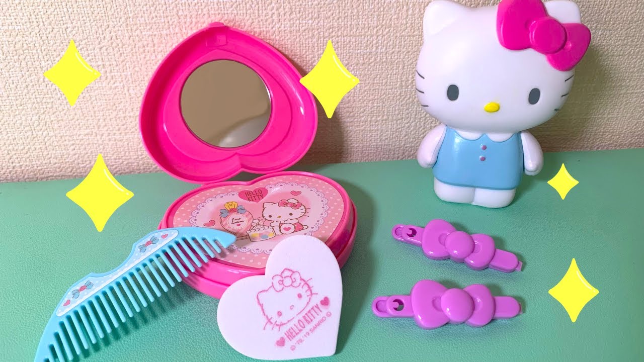 3 Minutes Satisfying with Unboxing Japanese Hello Kitty Heart Powder ...