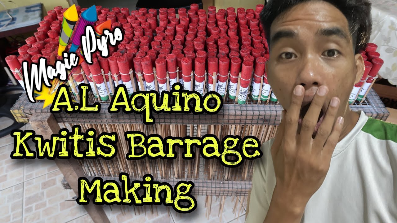 A.L Aquino Fireworks Kwitis Barrage - YouTube