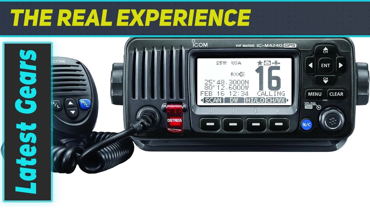 Icom M424G 21 Fixed Mount VHF Radio with Internal GPS: The Ultimate ...