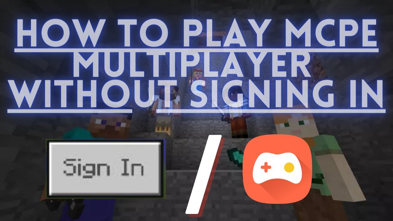 How to play MCPE multiplayer without signing in || MCPE tutorial - YouTube