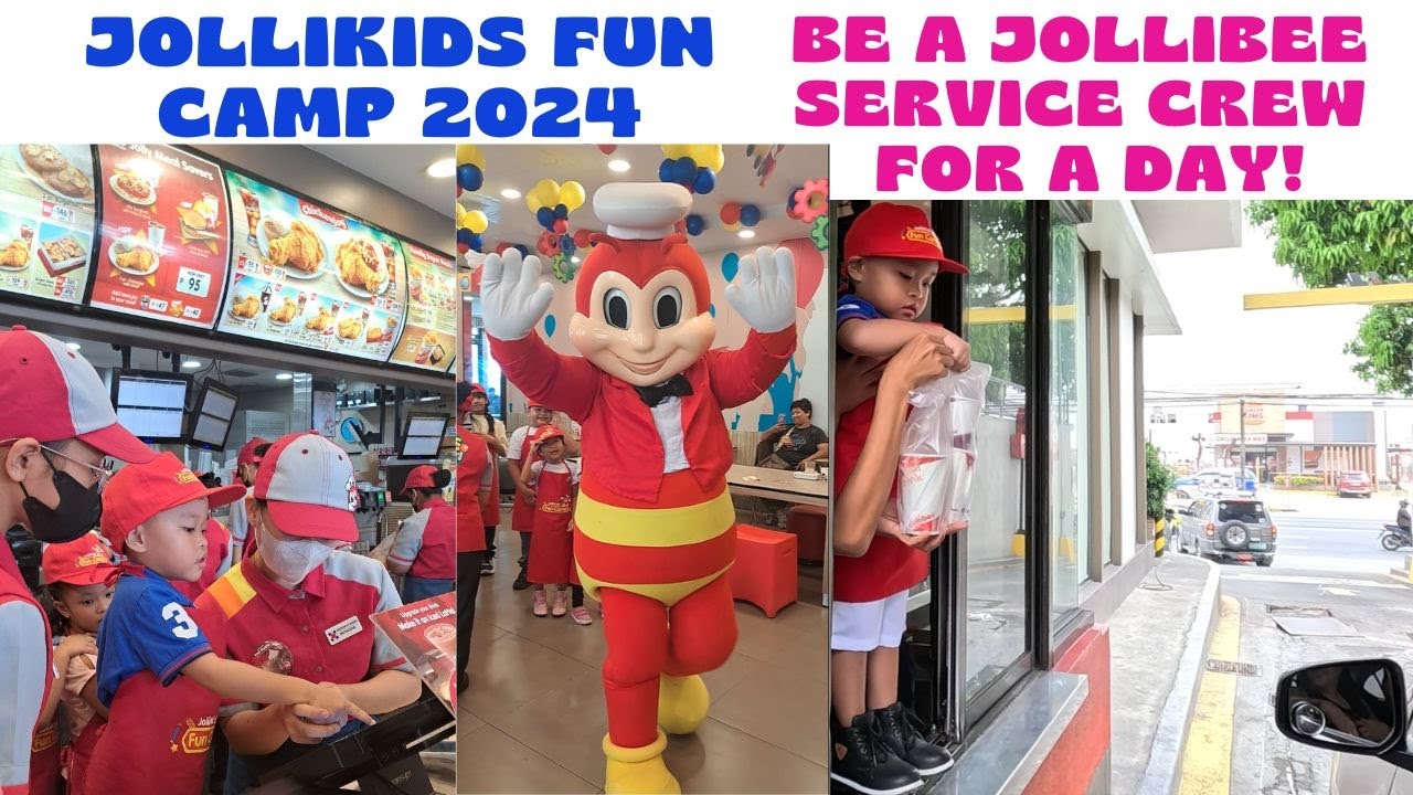JOLLIBEE's JOLLIKIDS FUN CAMP 2024 PART 1 | BE A JOLLIBEE SERVICE CREW ...