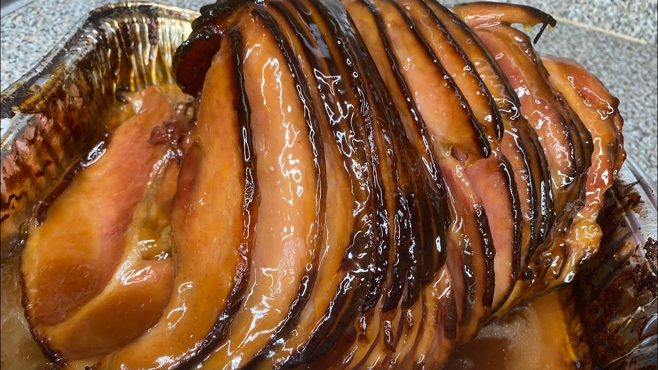BROWN SUGAR GLAZED BAKED HAM - YouTube