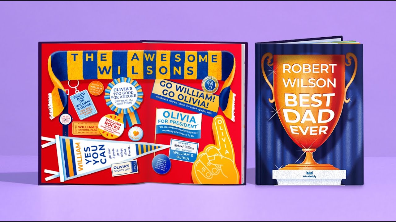 You Are The Best Dad Ever - Personalized Wonderbly Book (US) - YouTube