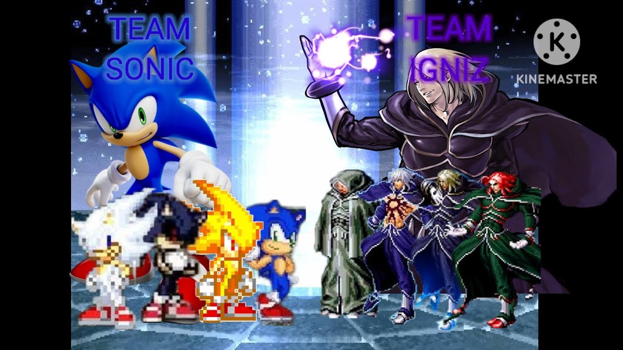 KOF [MUGEN] TEAM SONIC VS TEAM IGNIZ - YouTube