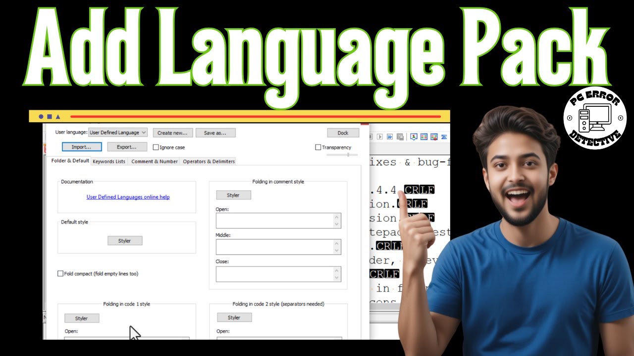 How To Add Language Pack To Notepad++ | Custom Syntax Highlighting ...