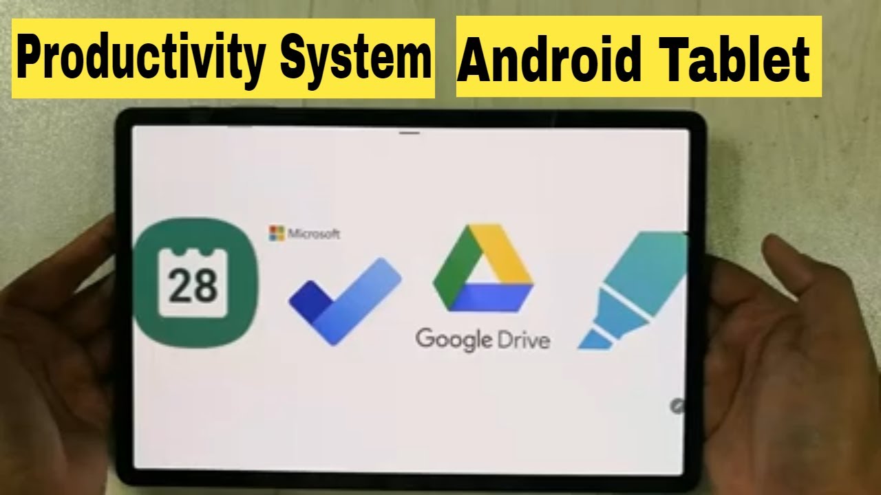 How to Make Productivity System on Android Tablets - YouTube
