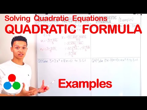 Using the QUADRATIC FORMULA | Worked Examples 11.3 | GCSE Maths (Higher ...