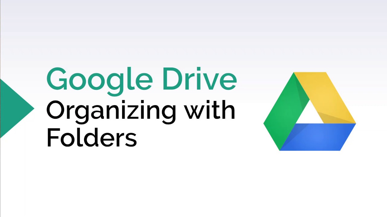 Google Drive: Organizing with Folders (Video for Students) - YouTube