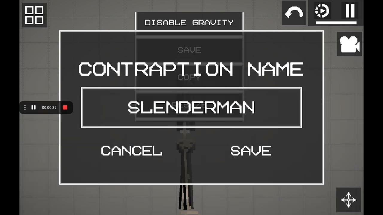 How to make Slenderman in melon playground - YouTube