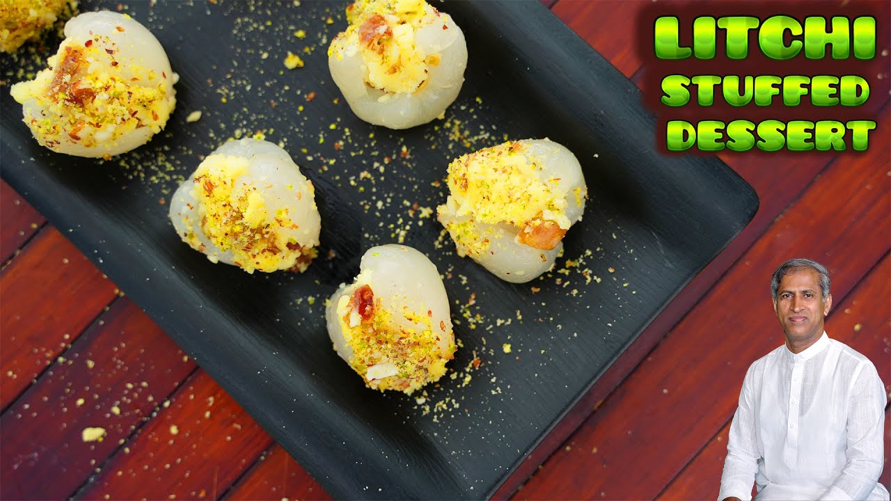 Stuffed Litchi Dessert | Healthy and Tasty Recipe in Telugu | Manthena ...