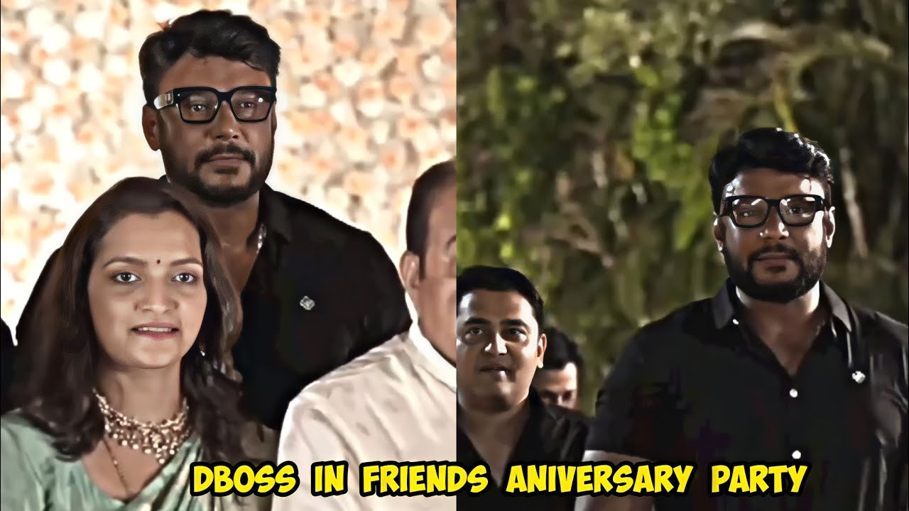 Dboss In Friends Birthday Party | Dboss Kaatera | #dboss #darshan # ...