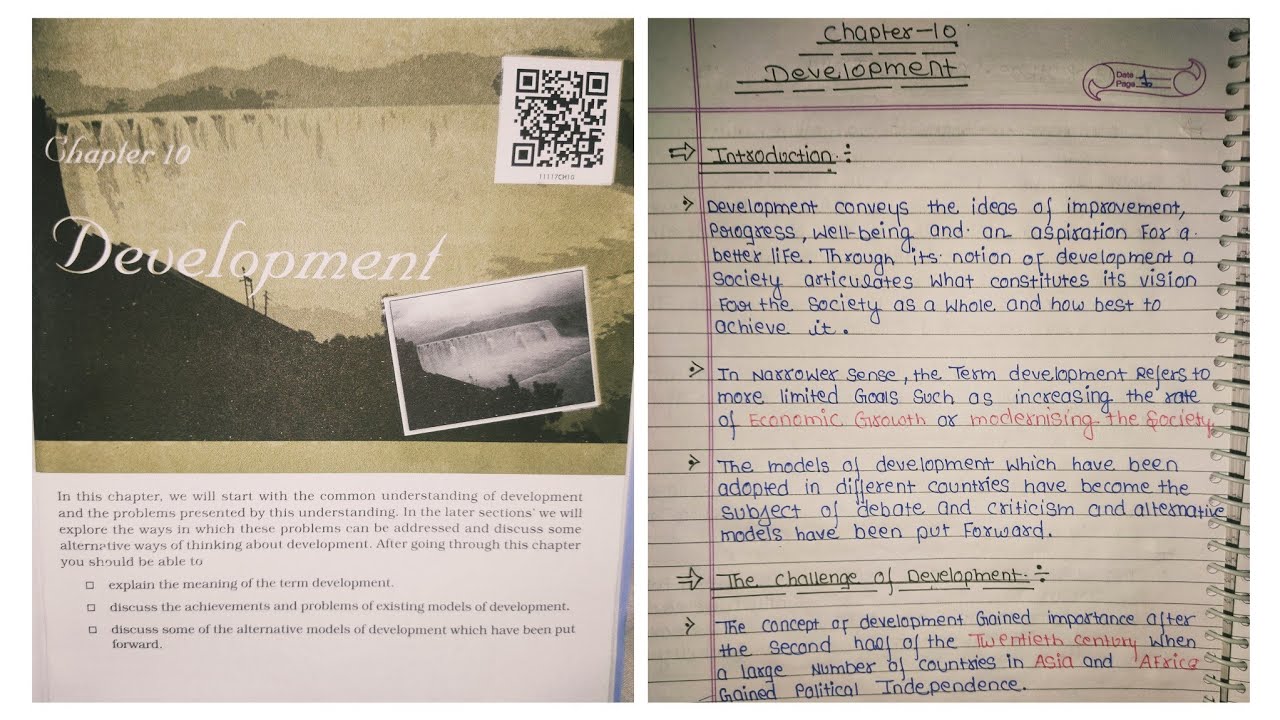 NCERT Notes for Class 11 Political Science Ch. 10 Development - YouTube