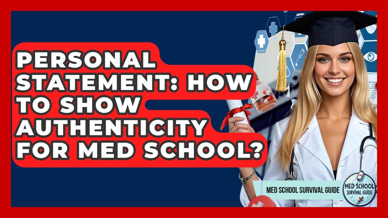 Personal Statement: How To Show Authenticity For Med School? - Med ...