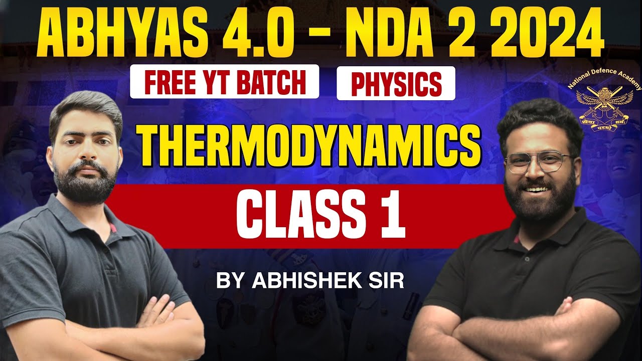 NDA Physics- Thermodynamics Part 1 For NDA | Science For NDA - Target ...