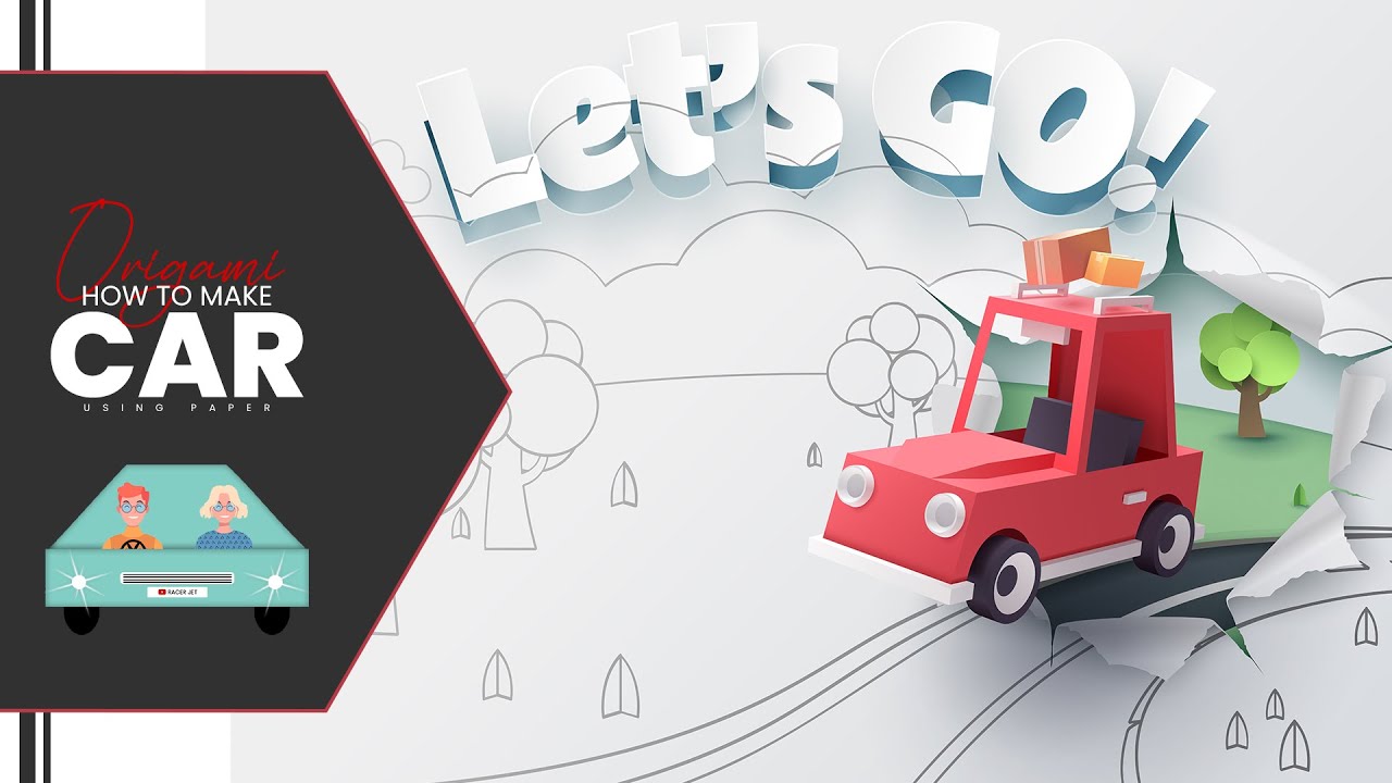 DIY Incredible origami car - How to make a paper car that actually ...