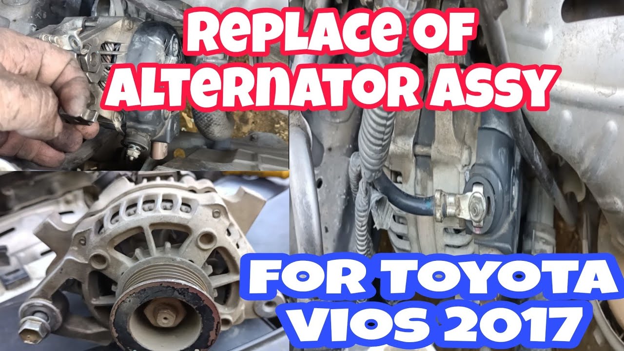 How to Replace of Alternator Assy. for Toyota VIOS Model 2017 - YouTube