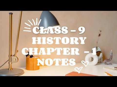 ||Class 9th History Chapter 1 Best Handwriting Notes|| (pdf link below ...
