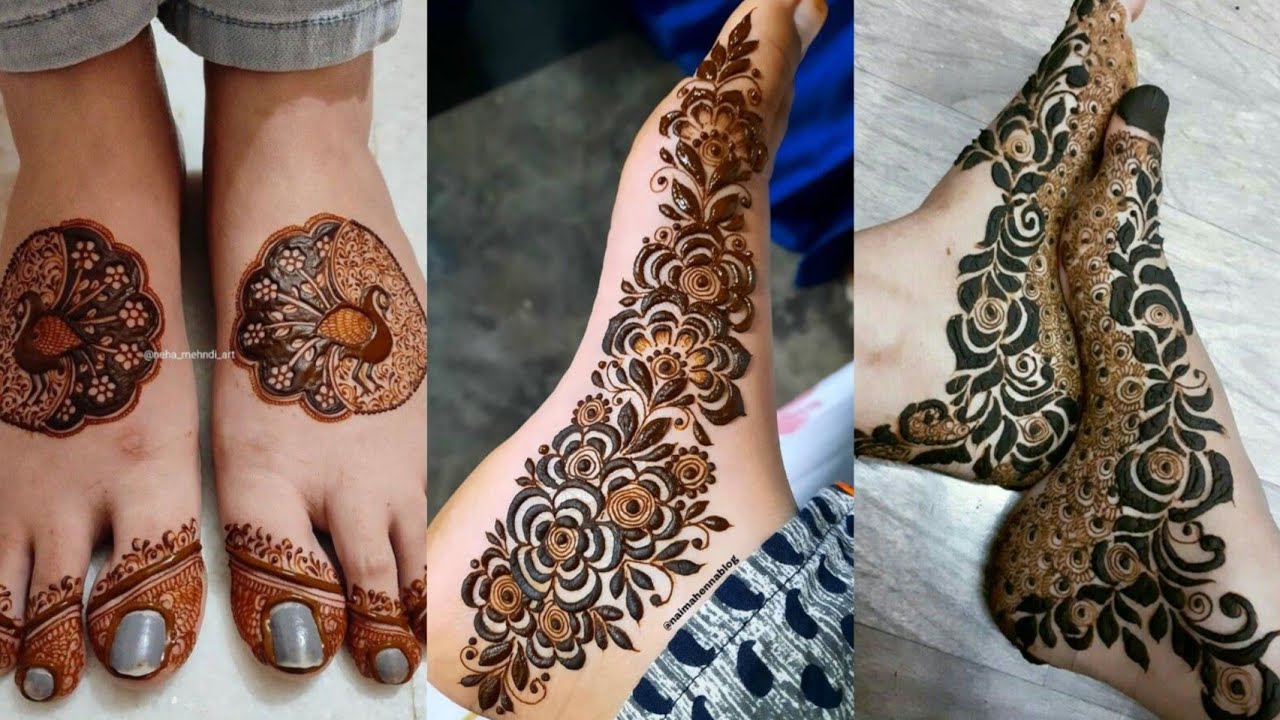Beautifully Feet mehndi design | Top 10 Leg mehndi design | foot mehndi ...