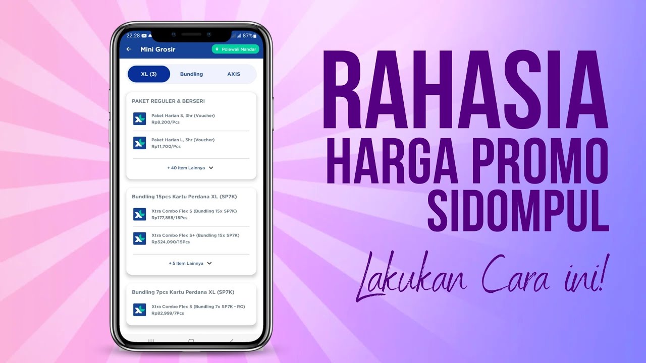 CARA DAPAT HARGA PROMO SIDOMPUL - YouTube