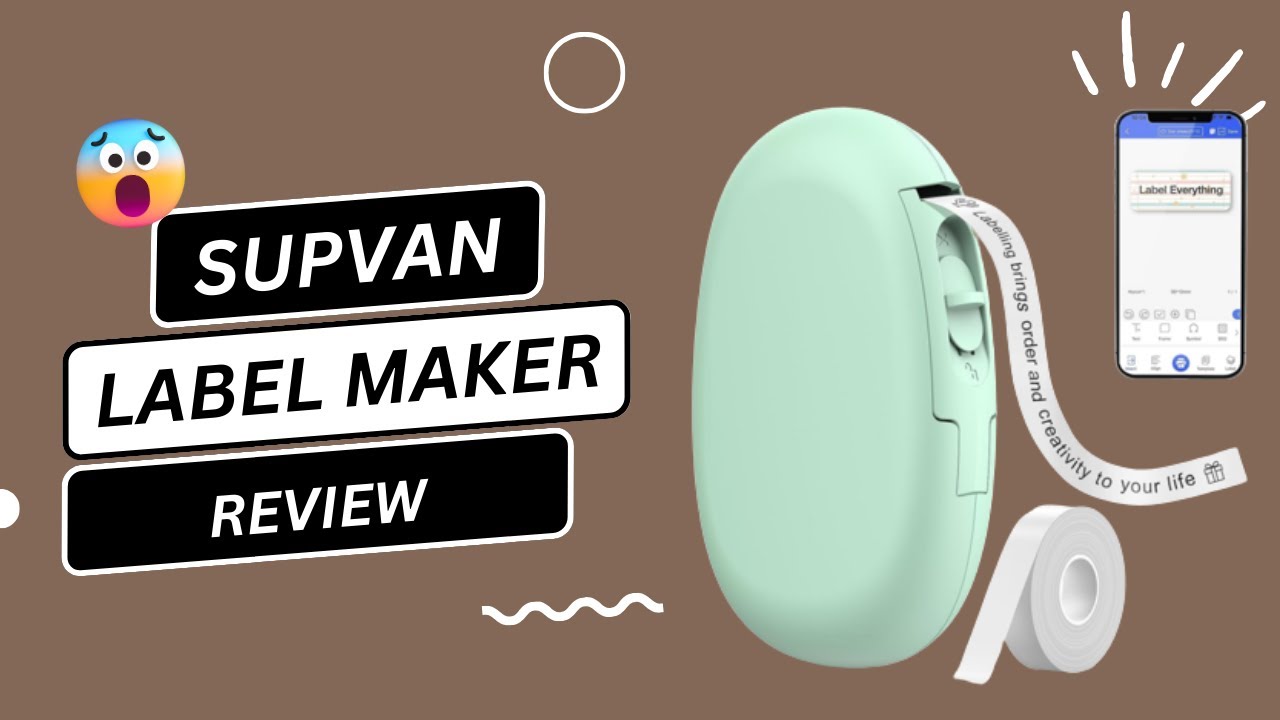 SUPVAN Label Makers E10: Bluetooth Label Printing Simplified - YouTube