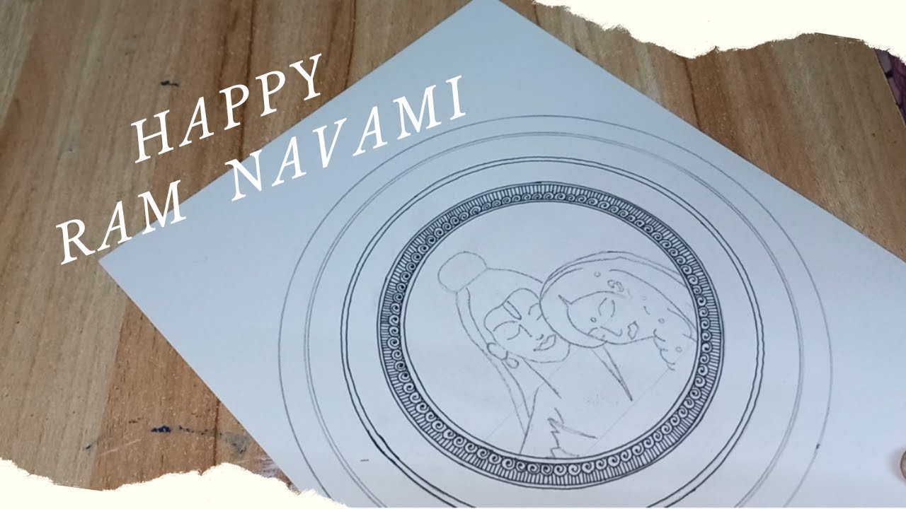 Ram Navami Special Mandala Art | Ram Sita Drawing | How to Draw Mandala ...