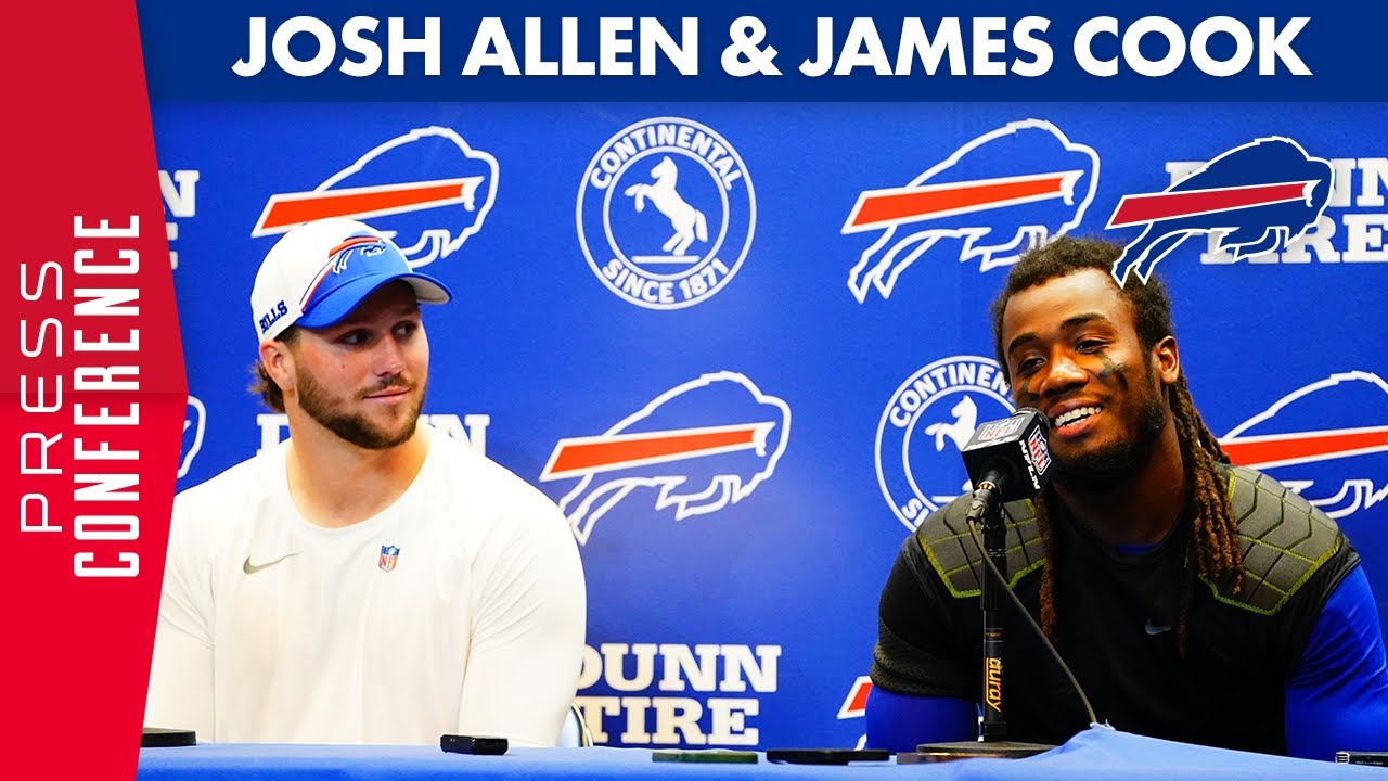 Josh Allen And James Cook After Week 2 Win Over Raiders | Buffalo Bills ...