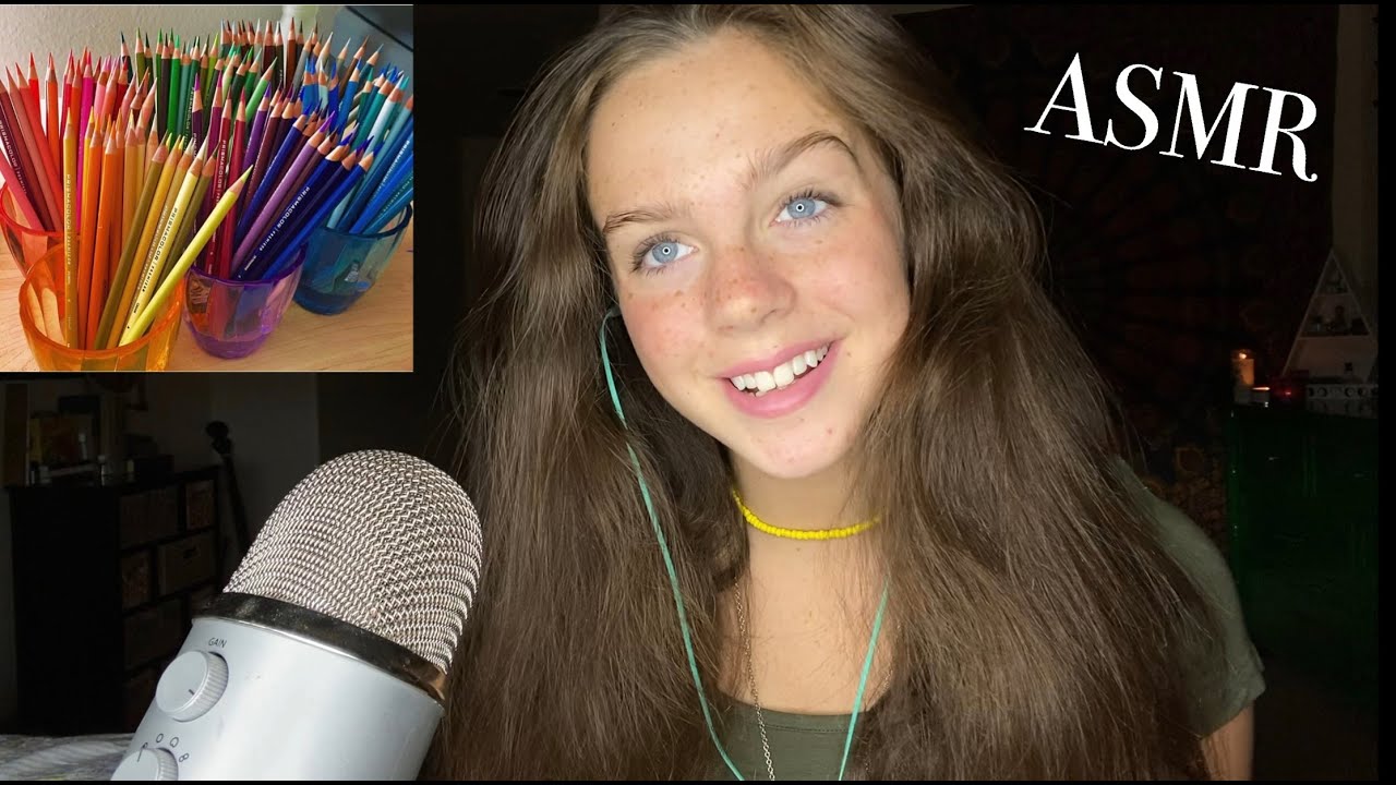 ASMR Organizing Colored Pencils (Satisfying) - YouTube