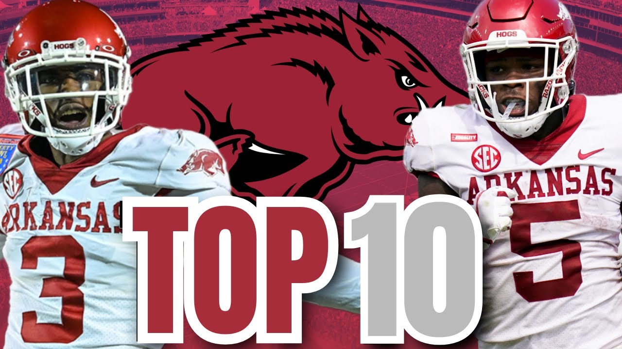 Arkansas Razorbacks TOP 10 Football Players for 2023 - YouTube