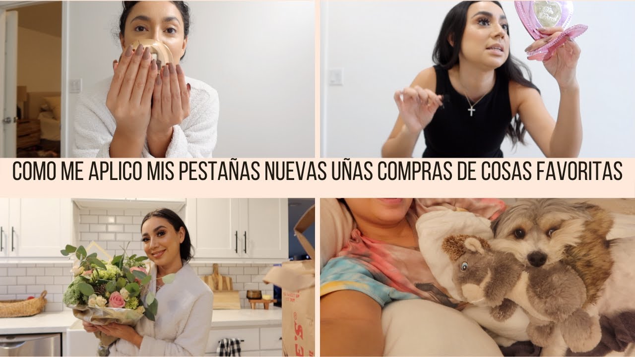 Vlog Como Me Aplico Mis PestaÑas Nuevas UÑas Y Compras De Cosas