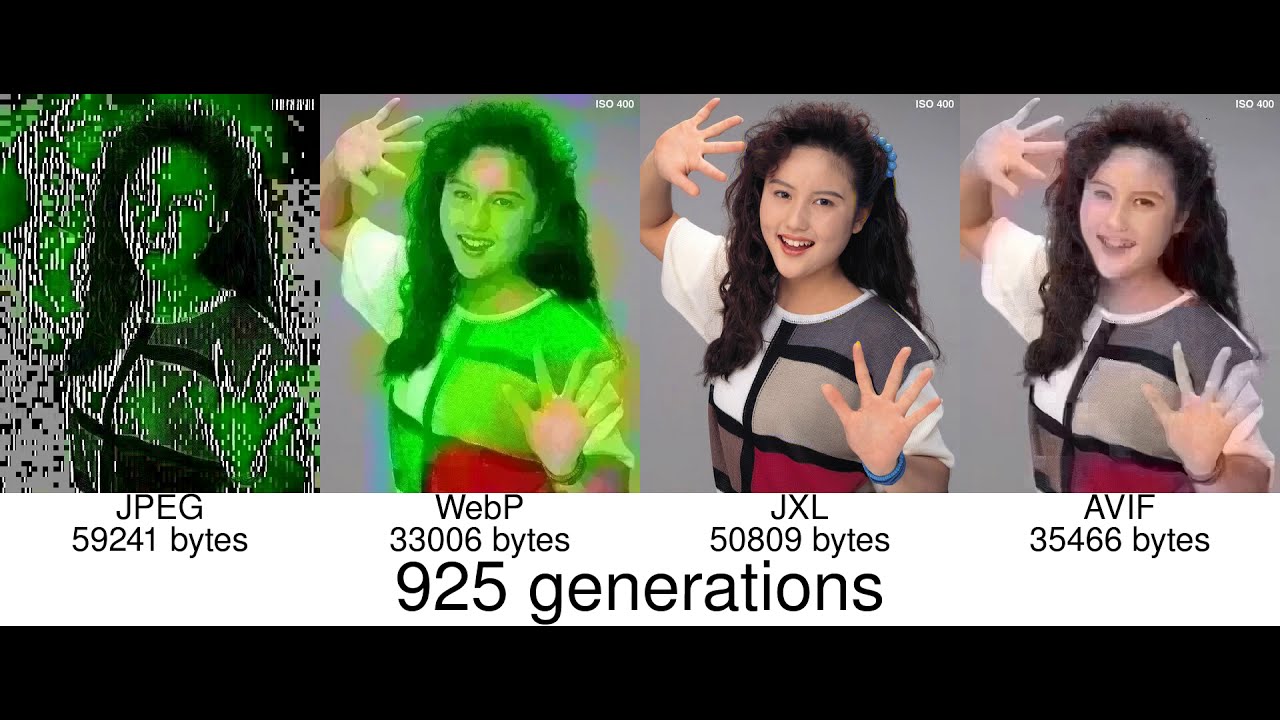 Generation Loss – JPEG, WebP, JPEG XL, AVIF - YouTube