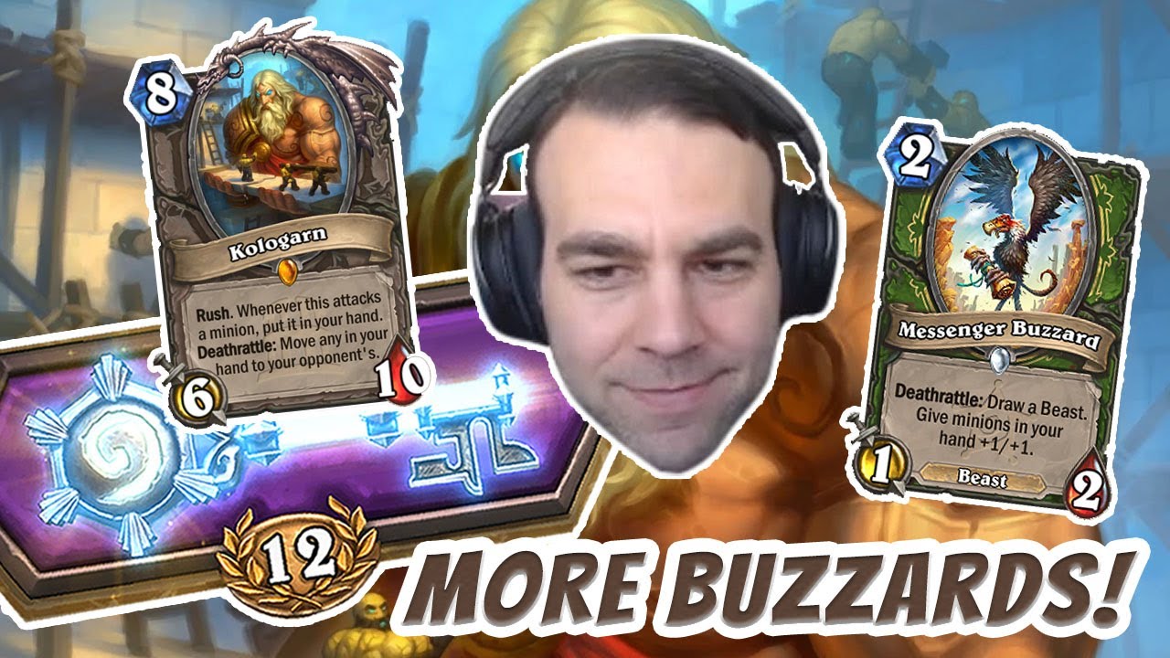Kologarn and INFINITE Buzzard Hunter Run! - Hearthstone Arena - YouTube