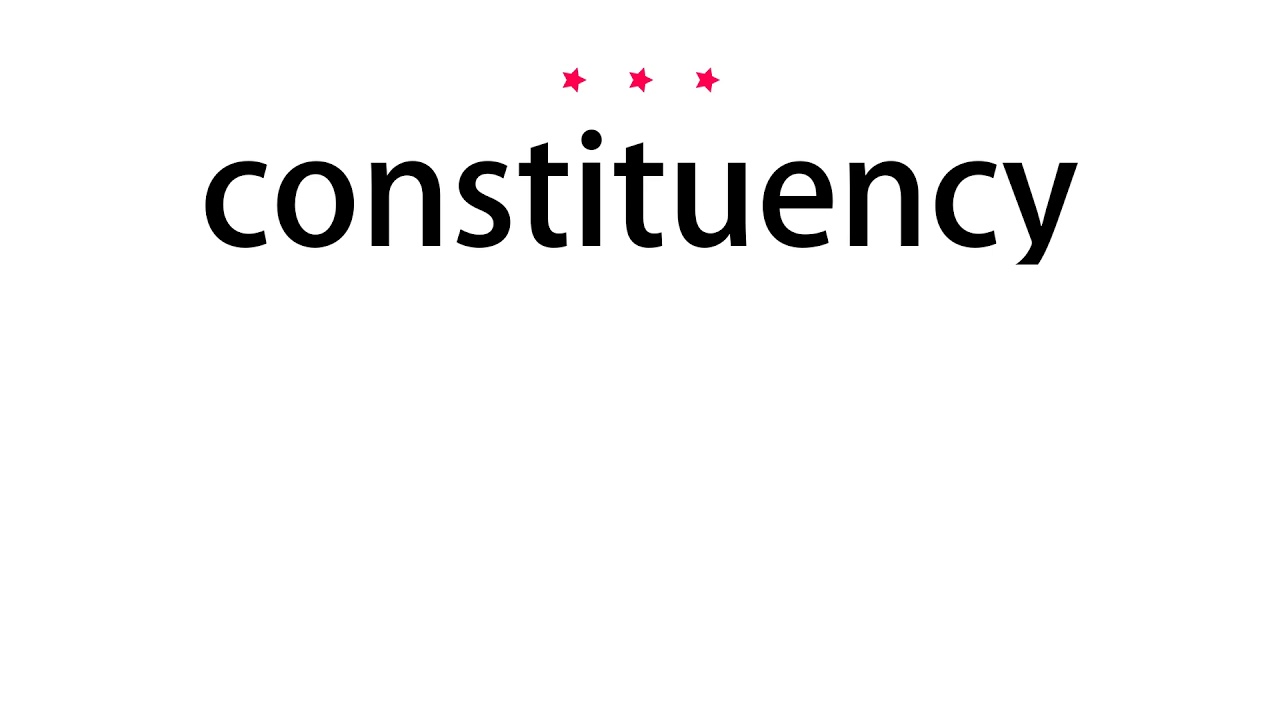 How to pronounce constituency - Vocab Today - YouTube