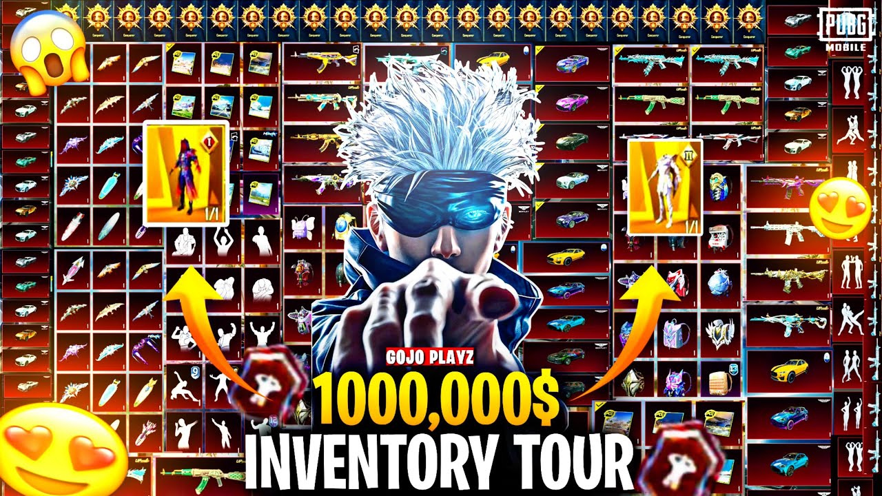 My 1,000,000 Dollar inventory Tour 🤑| Gojo Playz Mythic Fashion ...