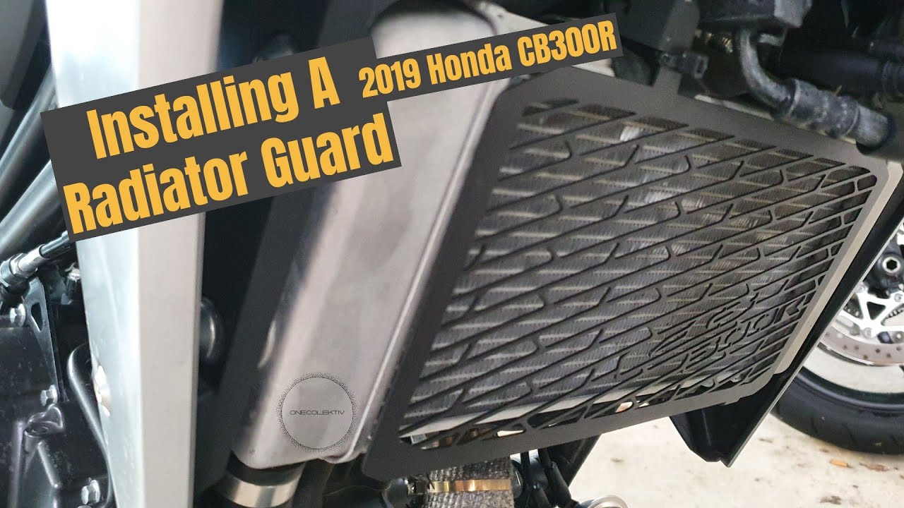 Installing A Radiator Guard | 2019 Honda CB300R - YouTube
