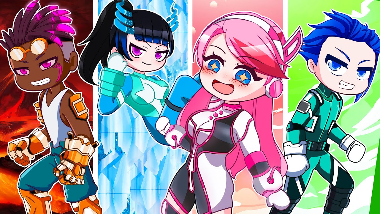 Fire, Water, Air, and Earth! Four Elements Rescue Queen | Gacha Life x ...