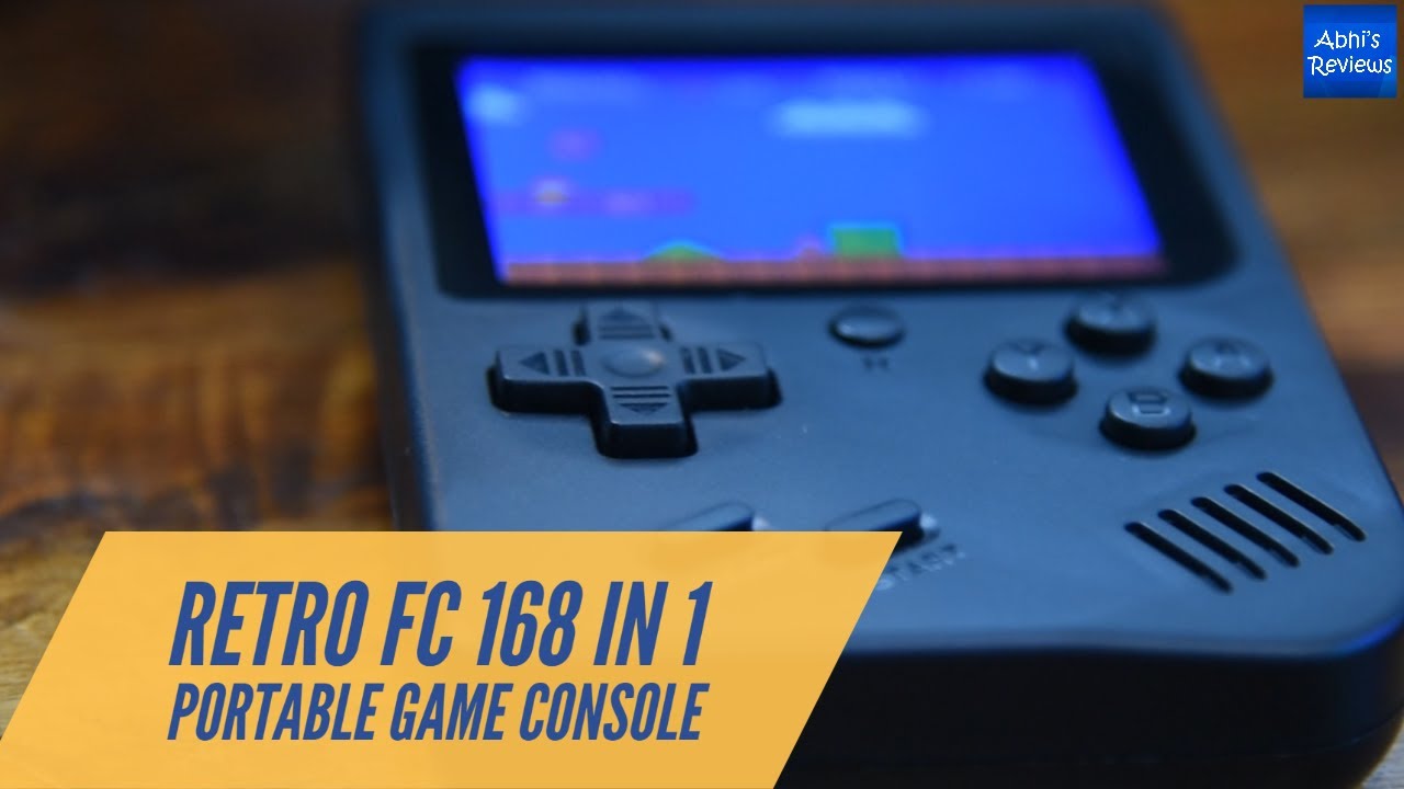 Retro FC 168 in 1 Handheld gaming console - YouTube