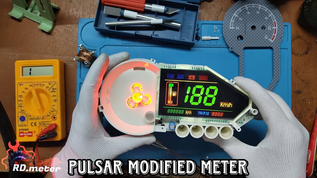 How To repair & modified pulsar meter🏍️||पल्सर मीटर की मरम्मत और संशोधन ...