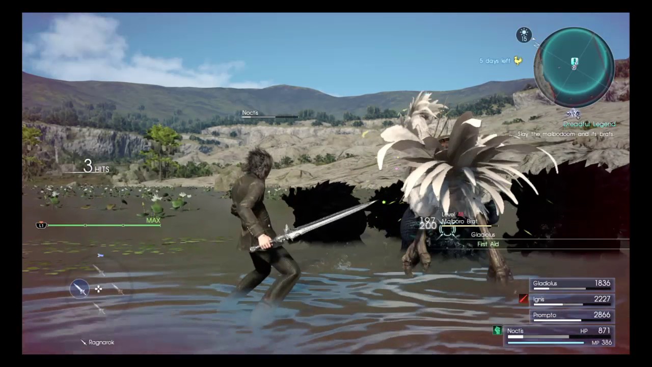 FFXV: Chocobo fight animation - YouTube