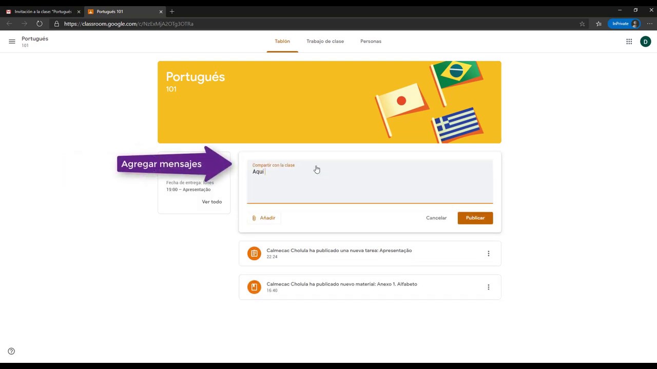 Google classroom: Entrar a la clase y subir tarea - YouTube