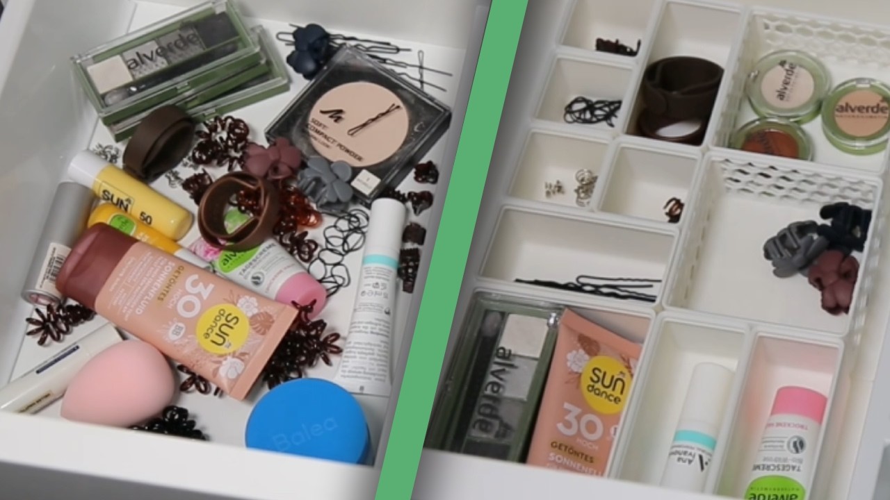Transforming my wife's bathroom drawer with #gridfinity! - YouTube