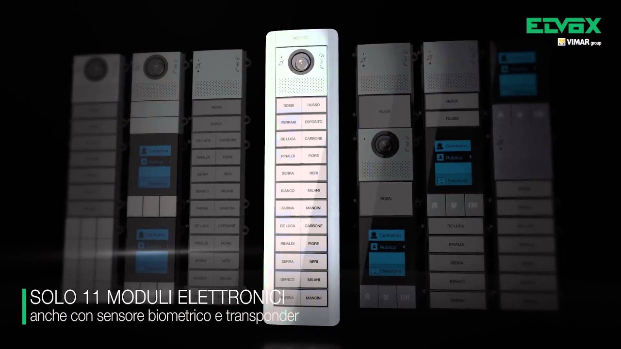 Elvox targa videocitofonica modulare Pixel by Vimar - YouTube