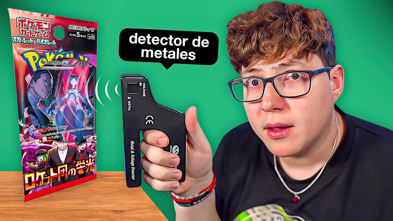 Usé un DETECTOR de METALES para abrir SOBRES de POKEMON - YouTube