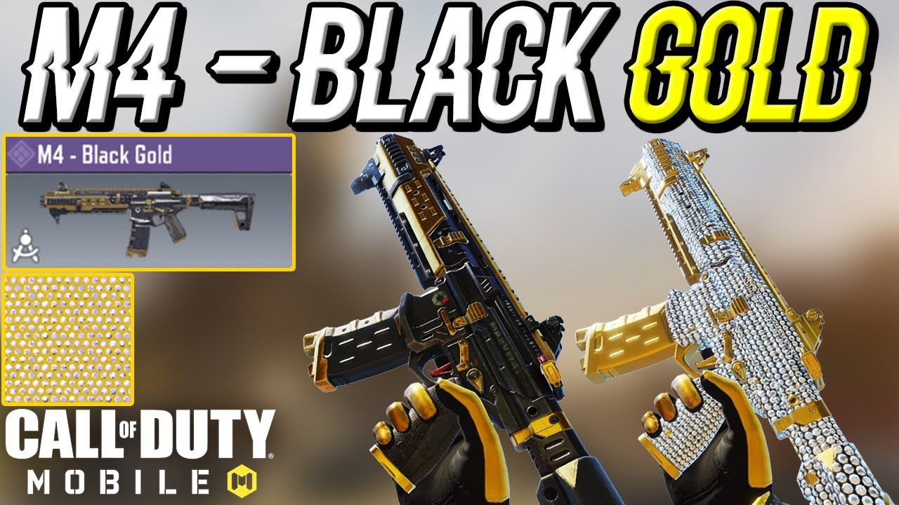 M4 BLACK GOLD BLUEPRINT WITH DIAMOND CAMO GAMEPLAY in CALL OF DUTY ...