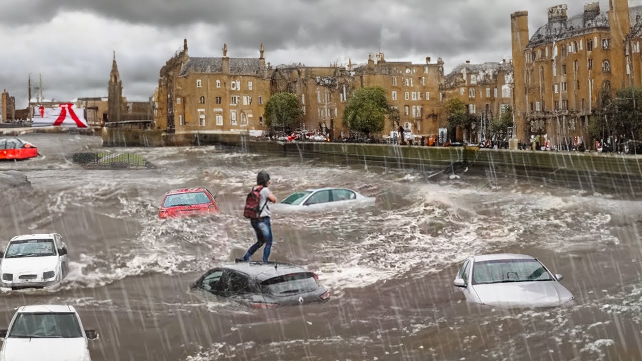 England is Flooded! Flash Flooding hit Gateshead, North Run runners ...