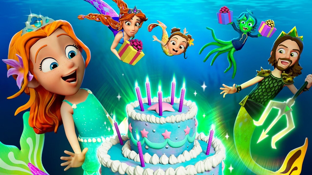 ADLEYS MERMAiD BiRTHDAY PARTY!! Magic Shells and Deep Sea Challenges ...
