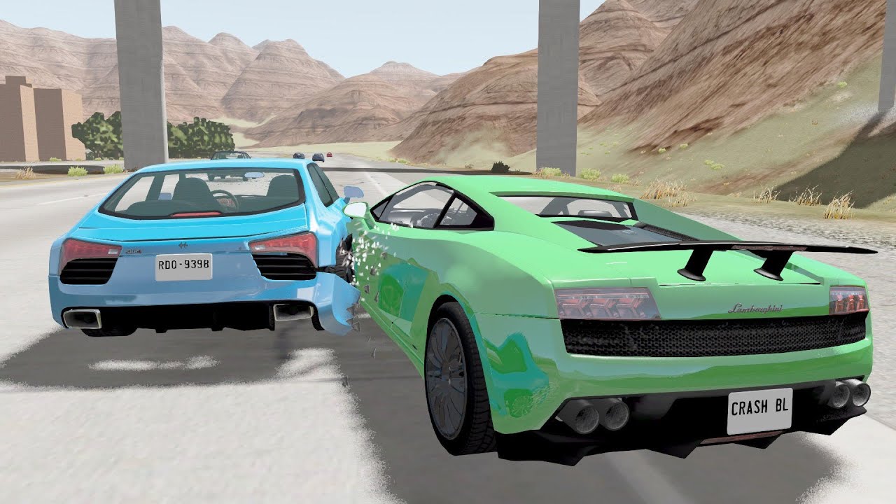 High Speed Traffic Crashes #4 - BeamNG Drive | Crash Blasters - YouTube